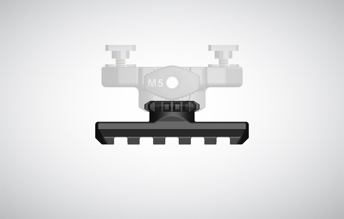 5 SLOT - POLYMER RAIL FOR MULTI DIRECTION ADAPTERS - DLG TACTICAL